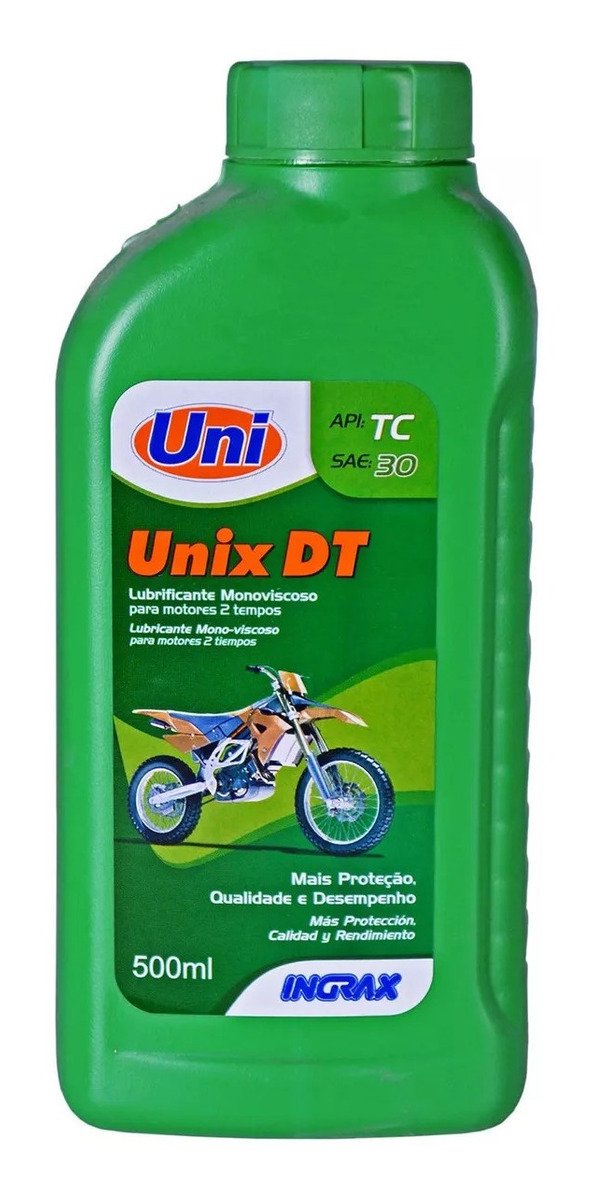 OLEO UNIX DT 500 ML PARA MOTOR 2 TEMPOS INGRAX I11532 - Akrosul